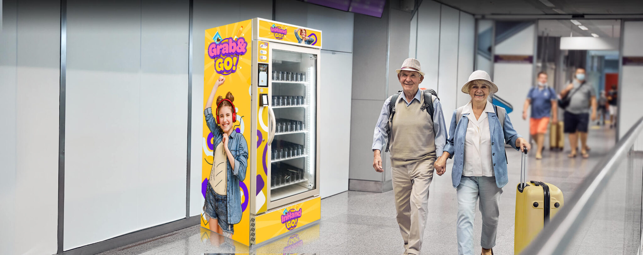 Grab & Go AI Smart Vending Cooler System - InHand Networks