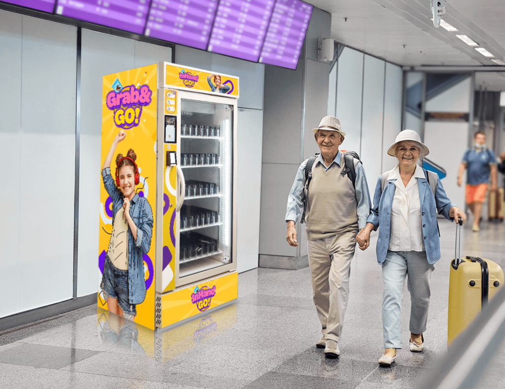 Grab & Go AI Smart Vending Cooler System - InHand Networks