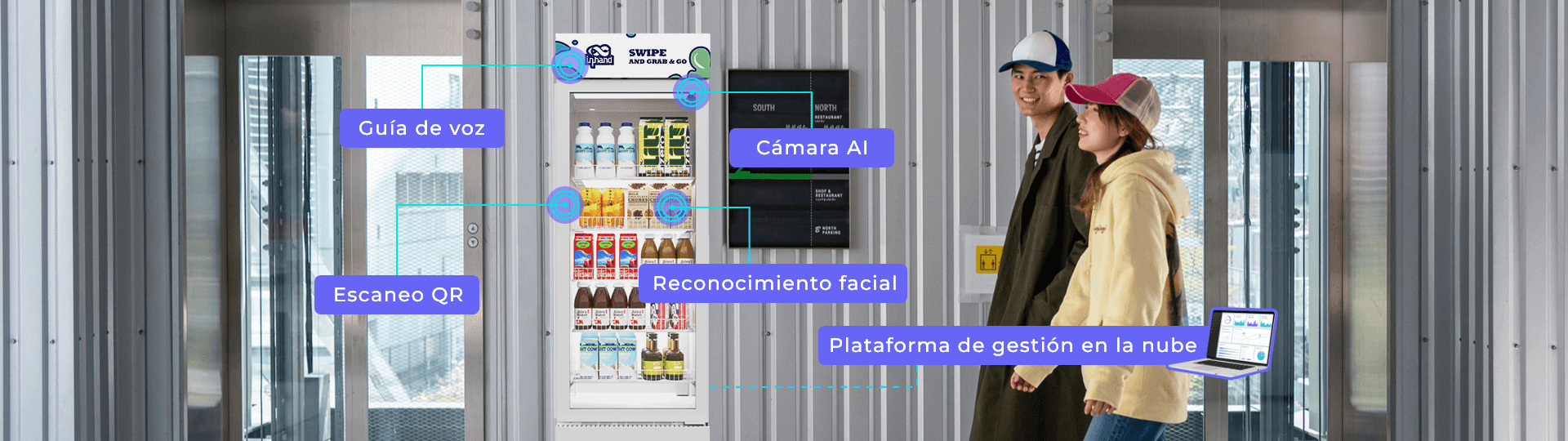 Despliegue de máquinas expendedoras inteligentes con AI - InHand Networks